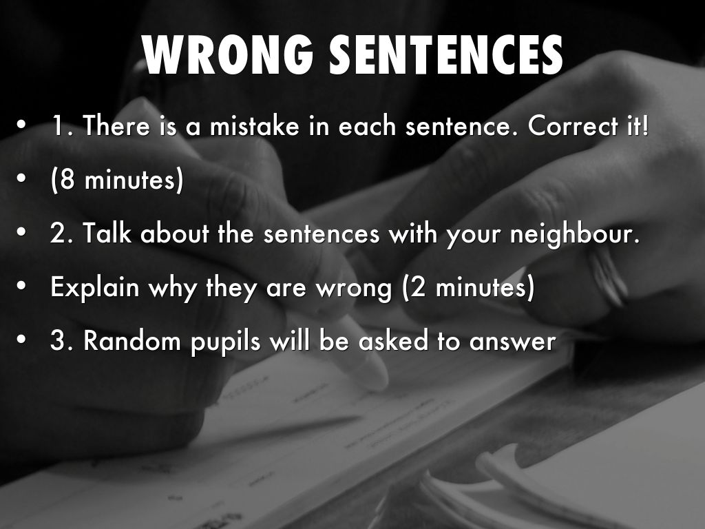 Wrong Sentences By Busse Wrong Sentences By Busse